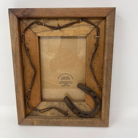 Yellowstone, Montana | Accents | Western Style Picture Frame Bobwire ...